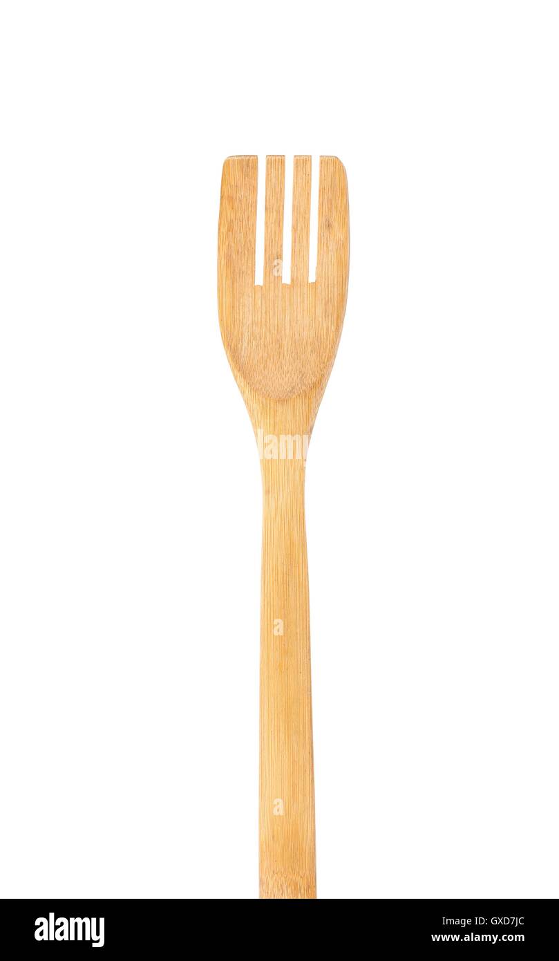 Fork made of wood Stock Photo - Alamy