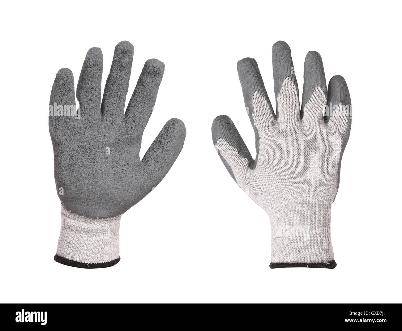 Gray rubber protective gloves Stock Photo - Alamy