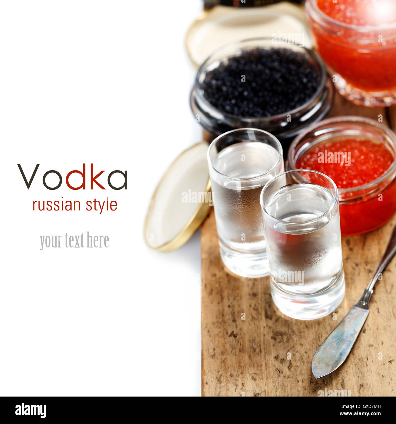 Vodka and caviar Stock Photo - Alamy