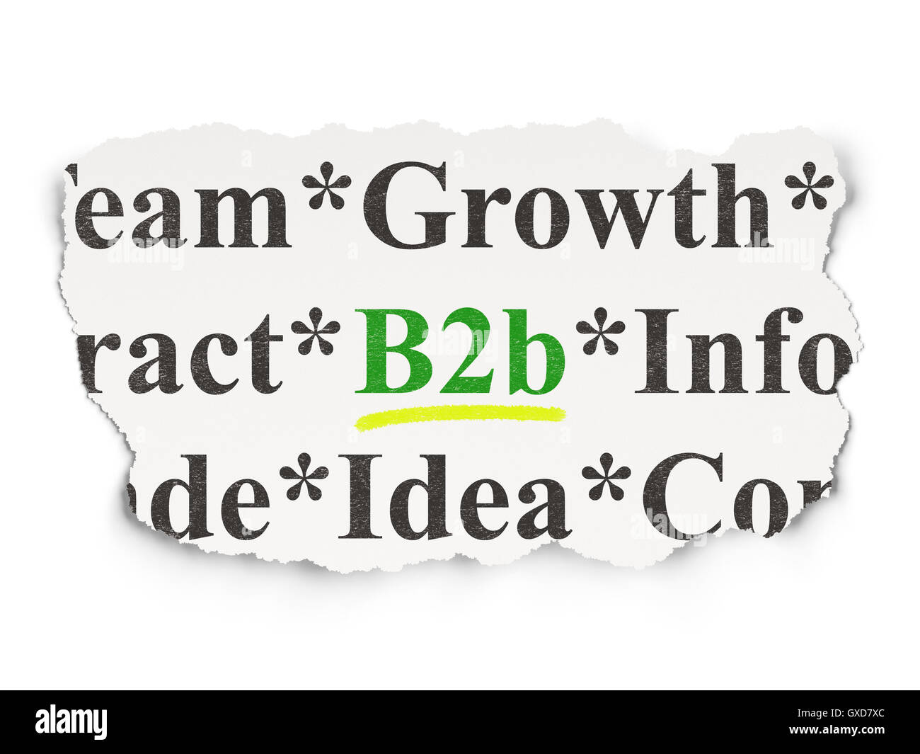 Business concept: B2b on Paper background Stock Photo - Alamy
