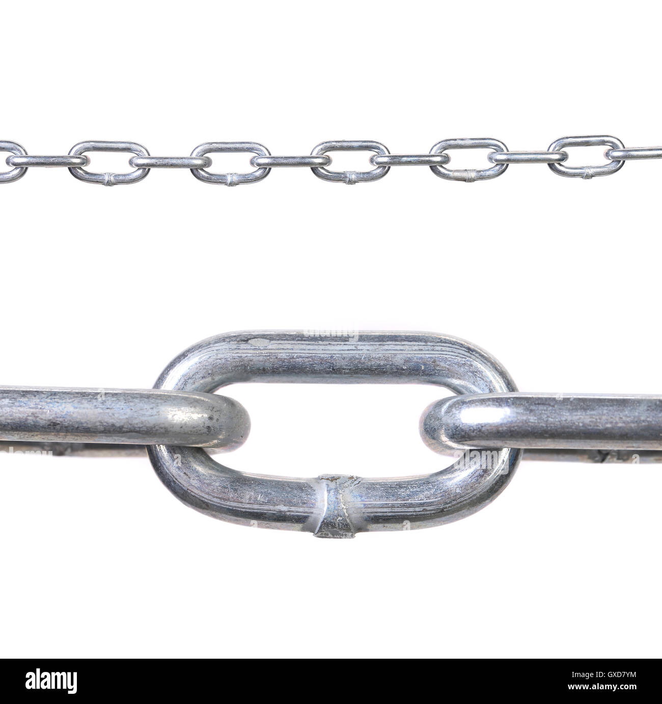 Fragment of a metal chain Stock Photo - Alamy