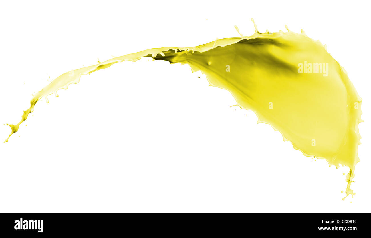yellow paint splash Stock Photo - Alamy