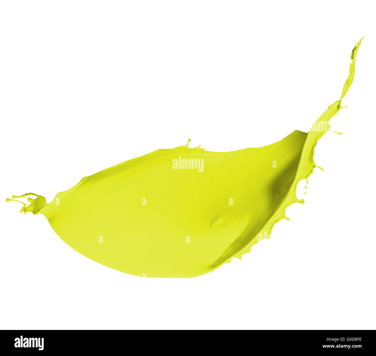 yellow paint splash Stock Photo - Alamy