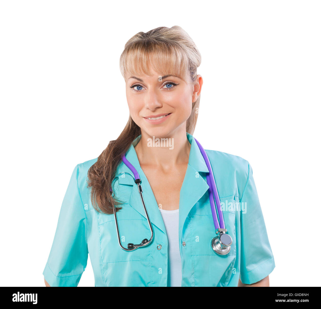 portrait of female doctor isolated Stock Photo - Alamy