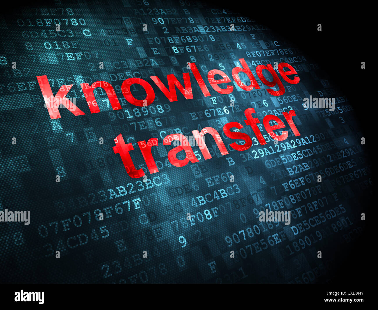 Education concept: Knowledge Transfer on digital background Stock Photo ...