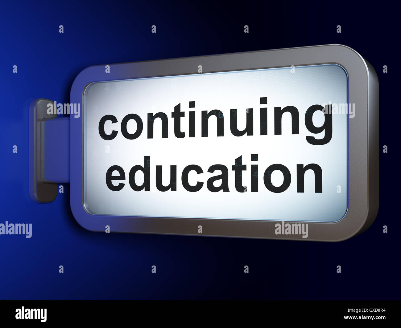 Education concept: Continuing Education on billboard background Stock ...