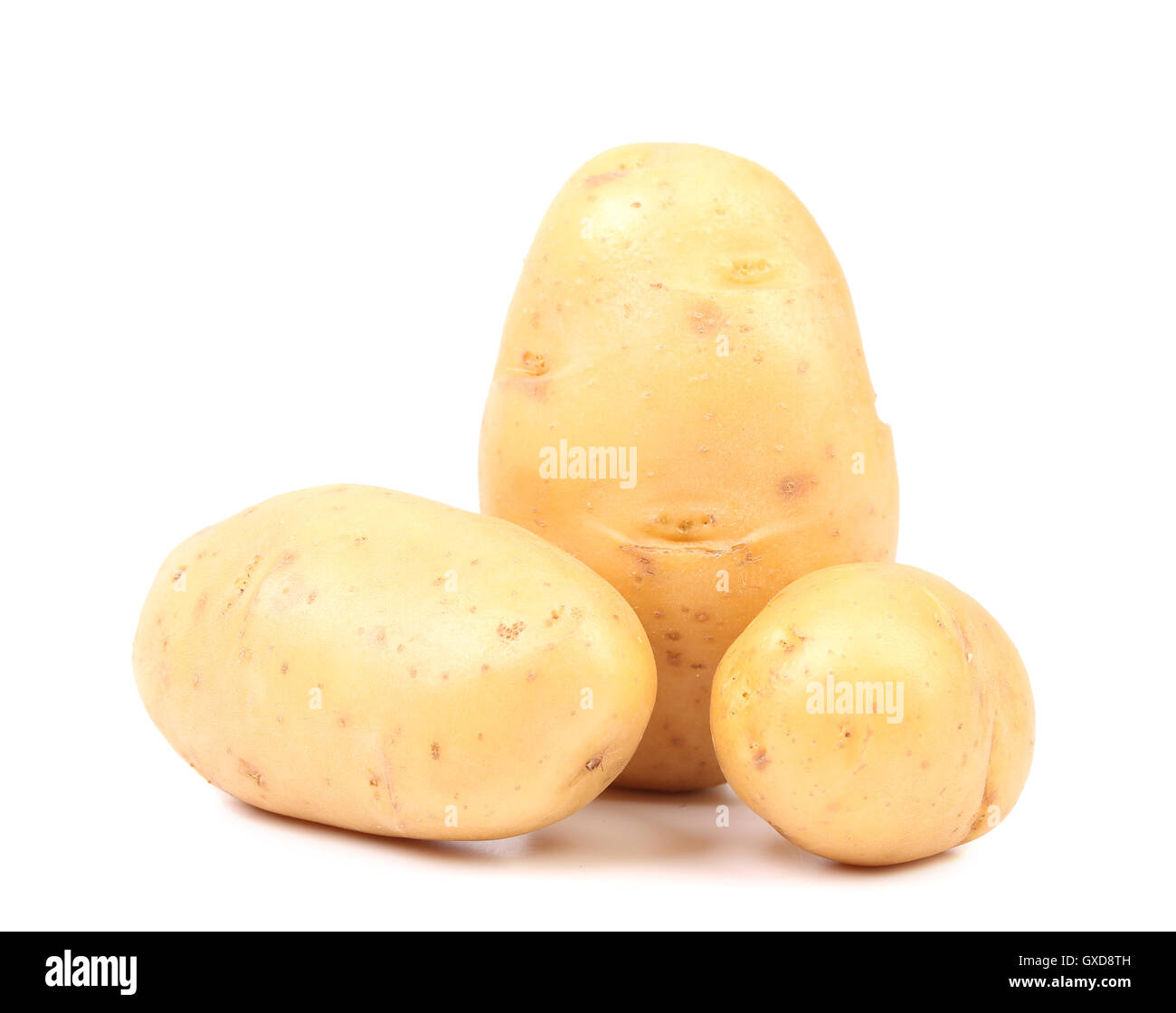 Composition of three potatoes Stock Photo - Alamy