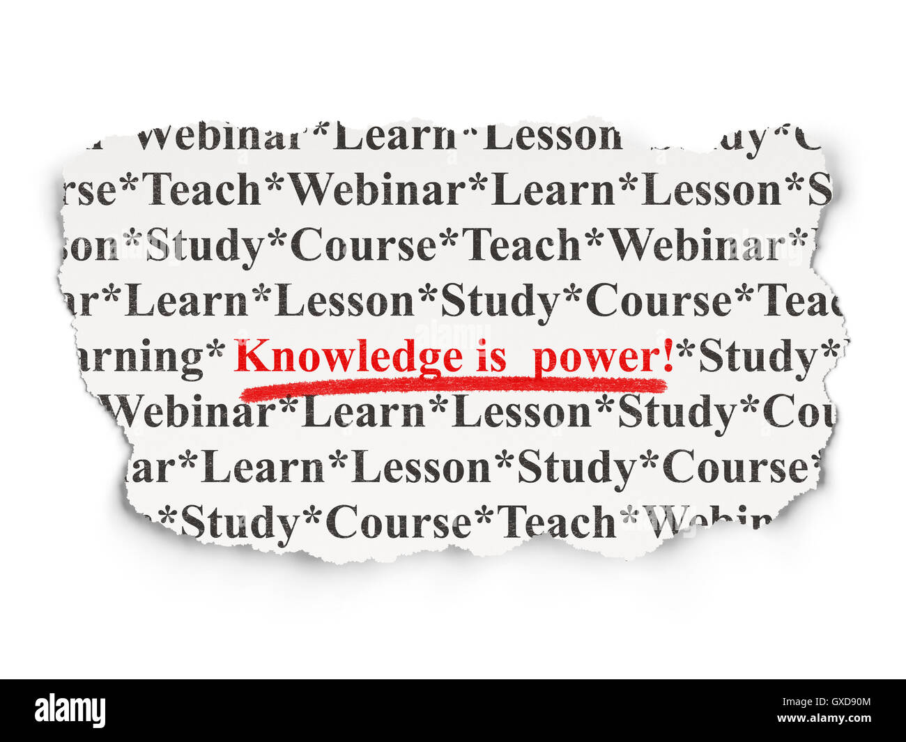 Education concept: Knowledge Is power! on Paper background Stock Photo ...