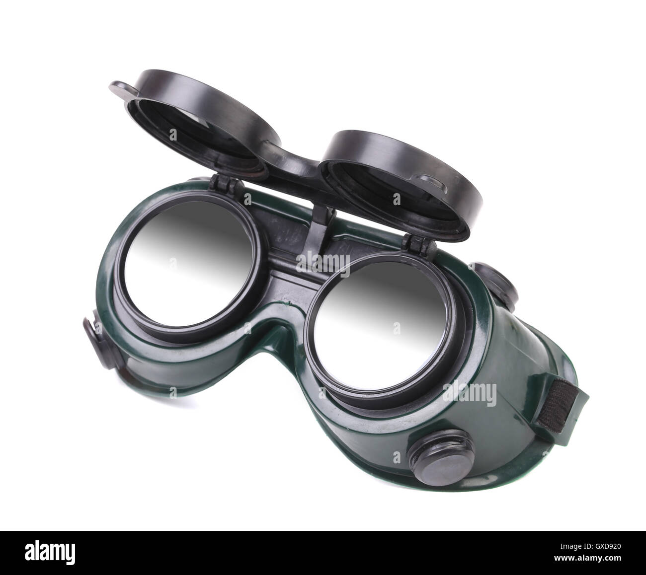 Closeup of welding glasses Stock Photo - Alamy