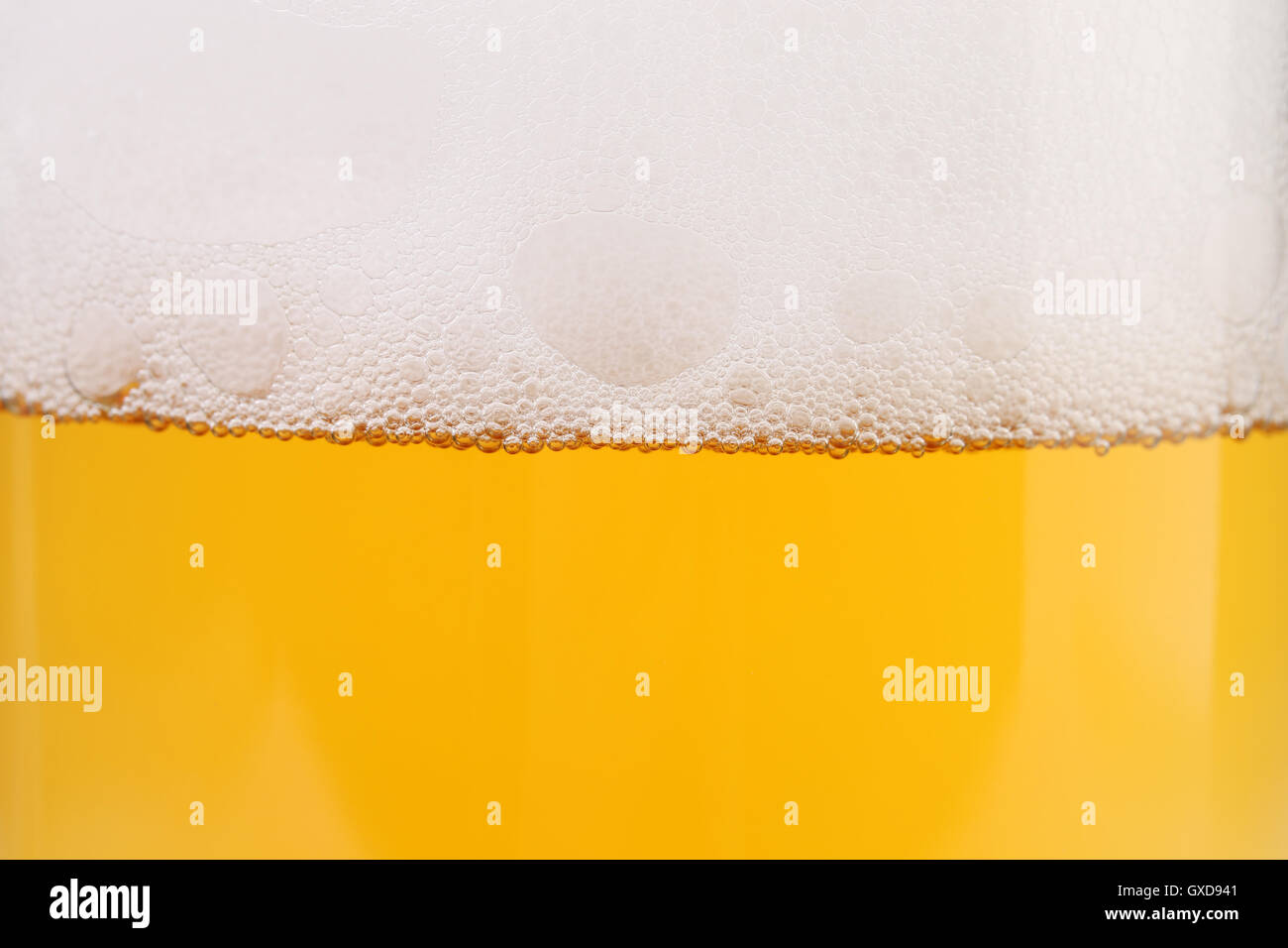 Closeup of beer and foam Stock Photo - Alamy