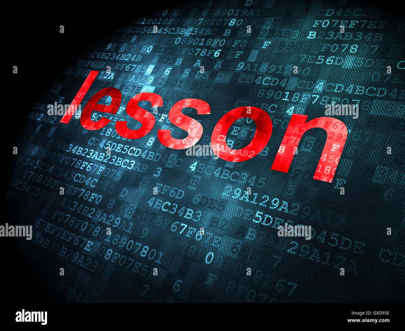 Education concept: Lesson on digital background Stock Photo - Alamy