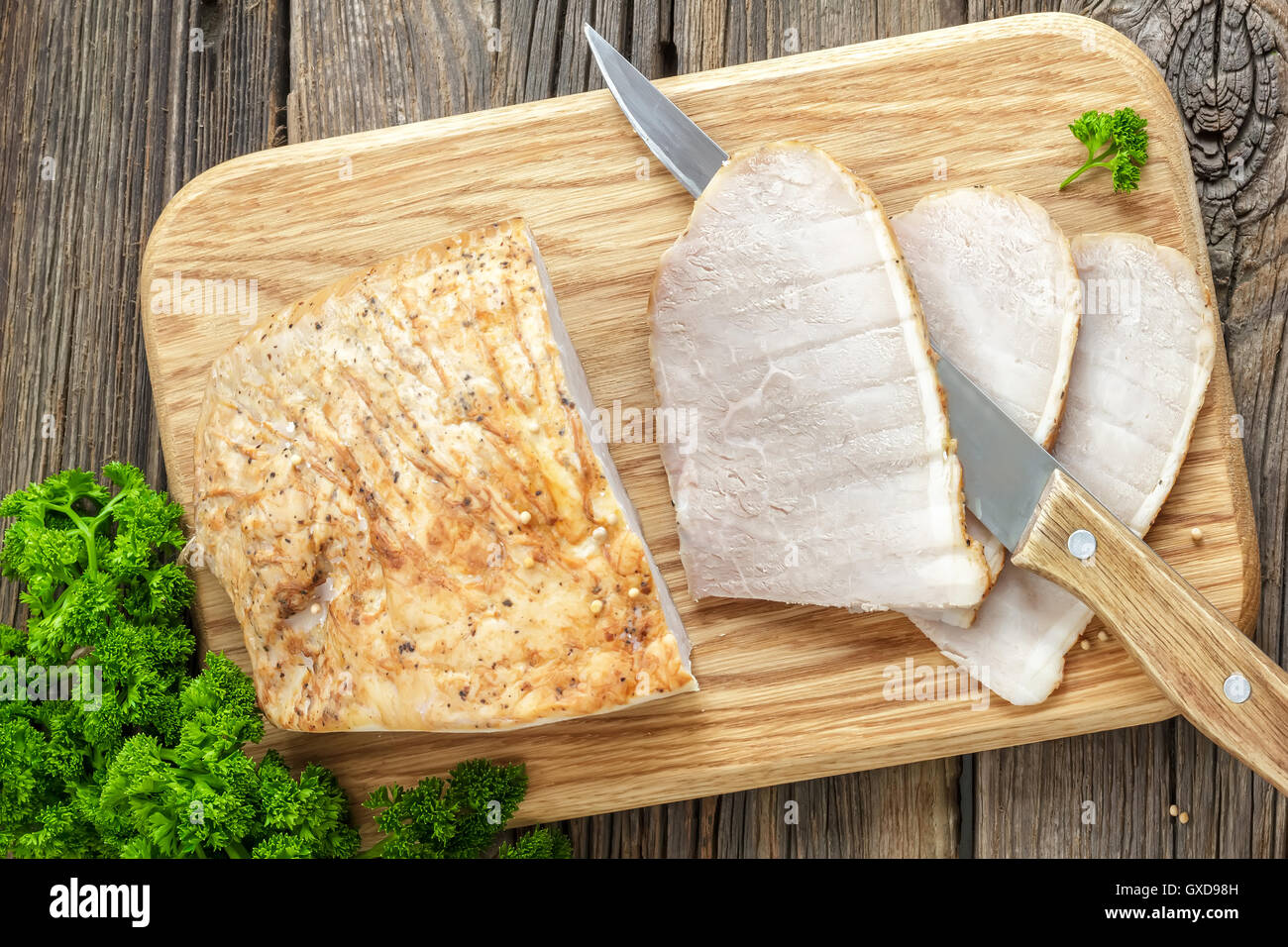 Cold baked pork Stock Photo - Alamy