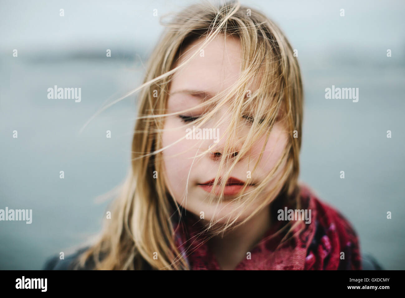 Woman partially wearing face hi-res stock photography and images - Alamy
