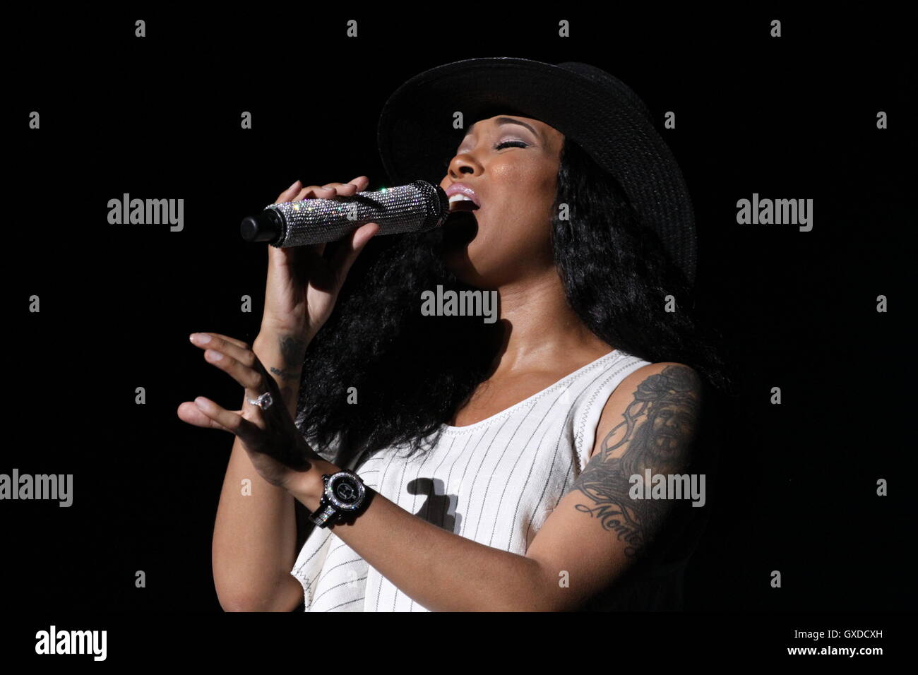 Monica performs live in concert at the Dell Music Center Featuring ...