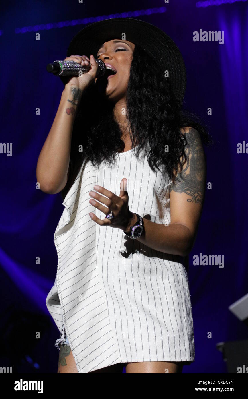 Monica performs live in concert at the Dell Music Center Featuring ...