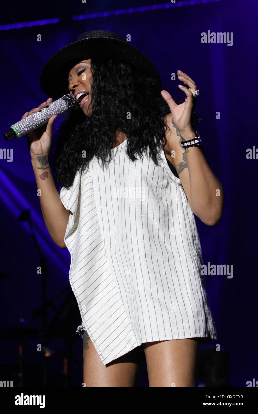 Monica performs live in concert at the Dell Music Center Featuring ...