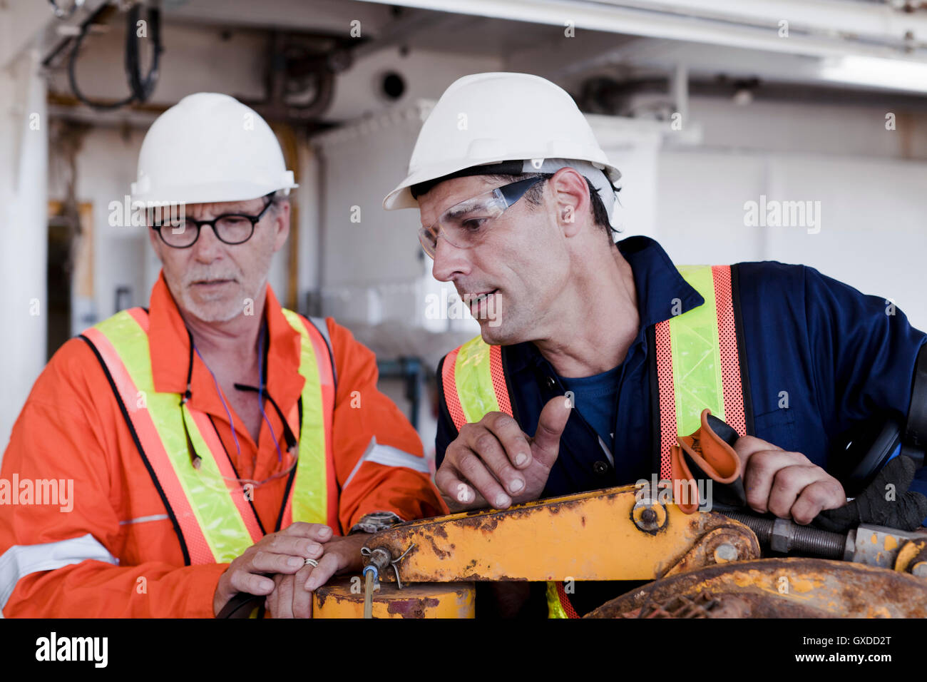 Two engineers brainstorm hi-res stock photography and images - Alamy