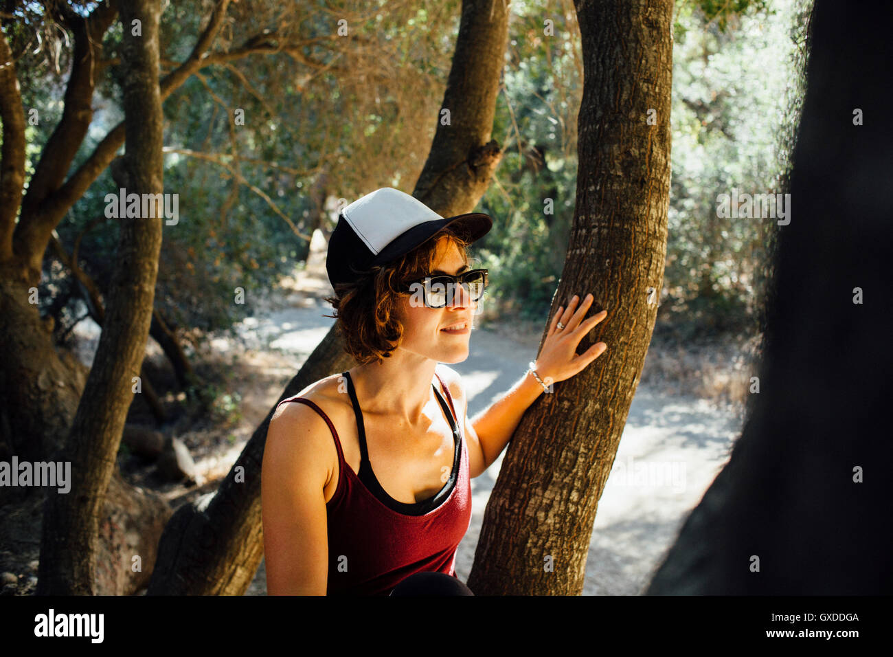 Female wearing cap hi-res stock photography and images - Alamy