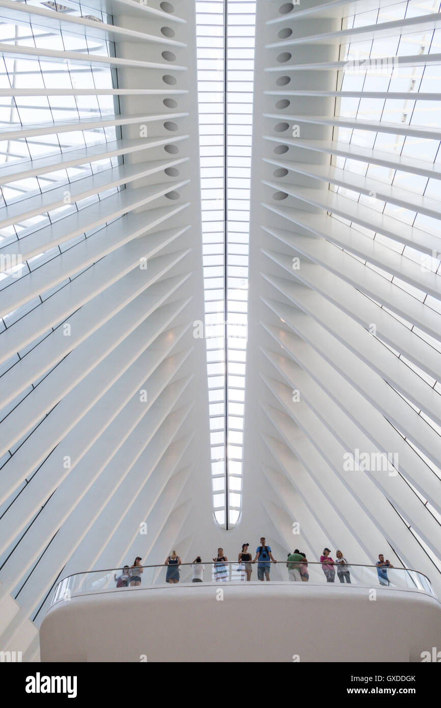The Oculus Inside the World Trade Center Transportation Hub, Lower ...