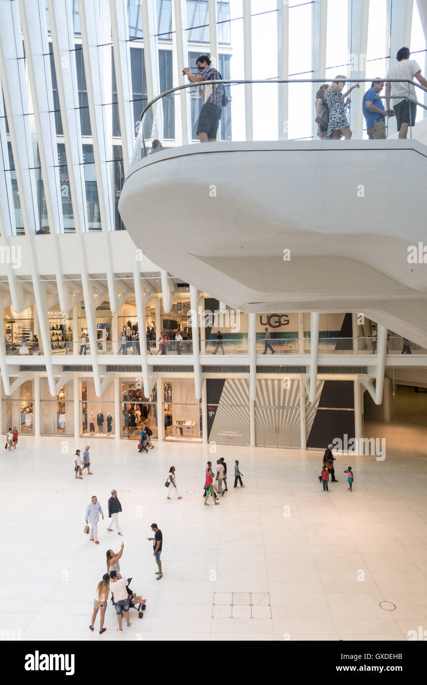 The Oculus Inside the World Trade Center Transportation Hub, Lower ...