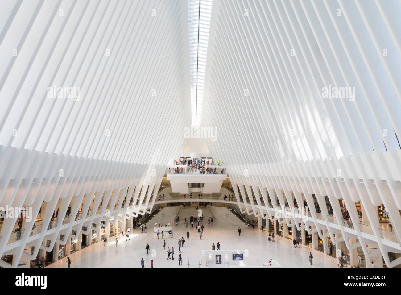 The Oculus Inside the World Trade Center Transportation Hub, Lower ...