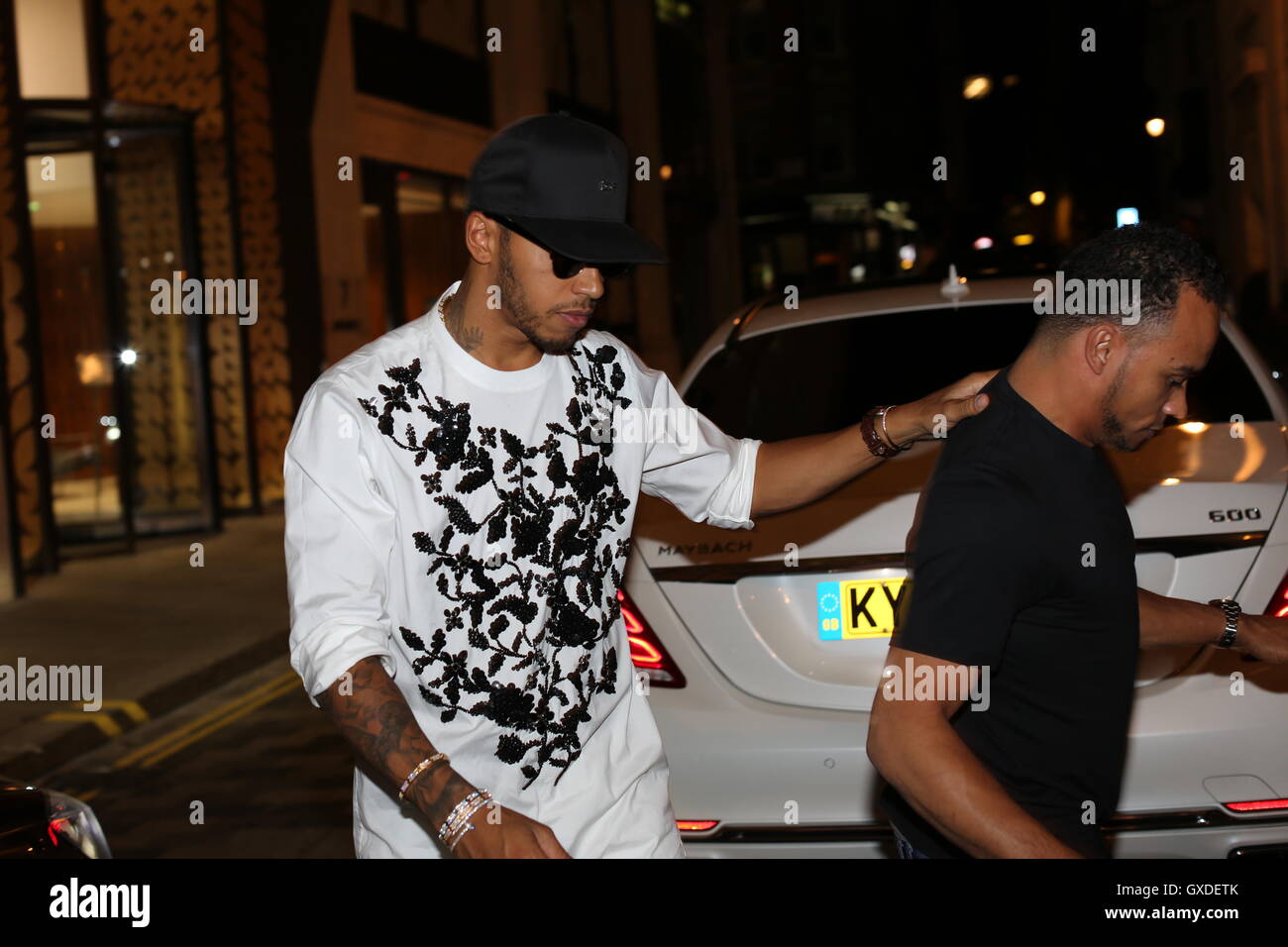 Guests attend Lewis Hamilton party to celebrate his win at the British ...