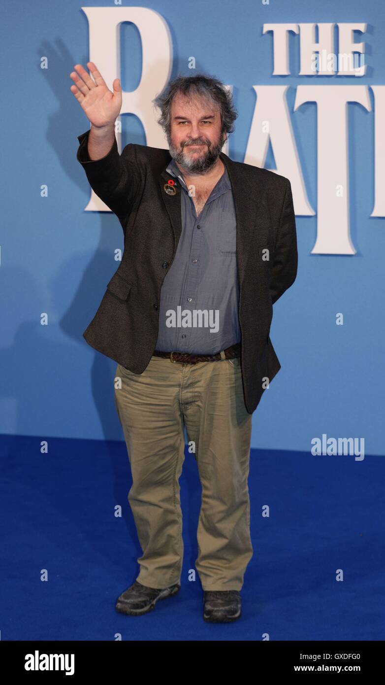 Peter Jackson arrives for the premiere of Ron Howard's The Beatles ...