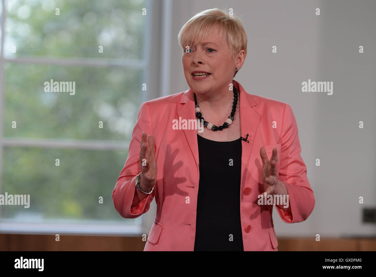 MP Angela Eagle arrives at Savoy Place to launch her Labour party ...