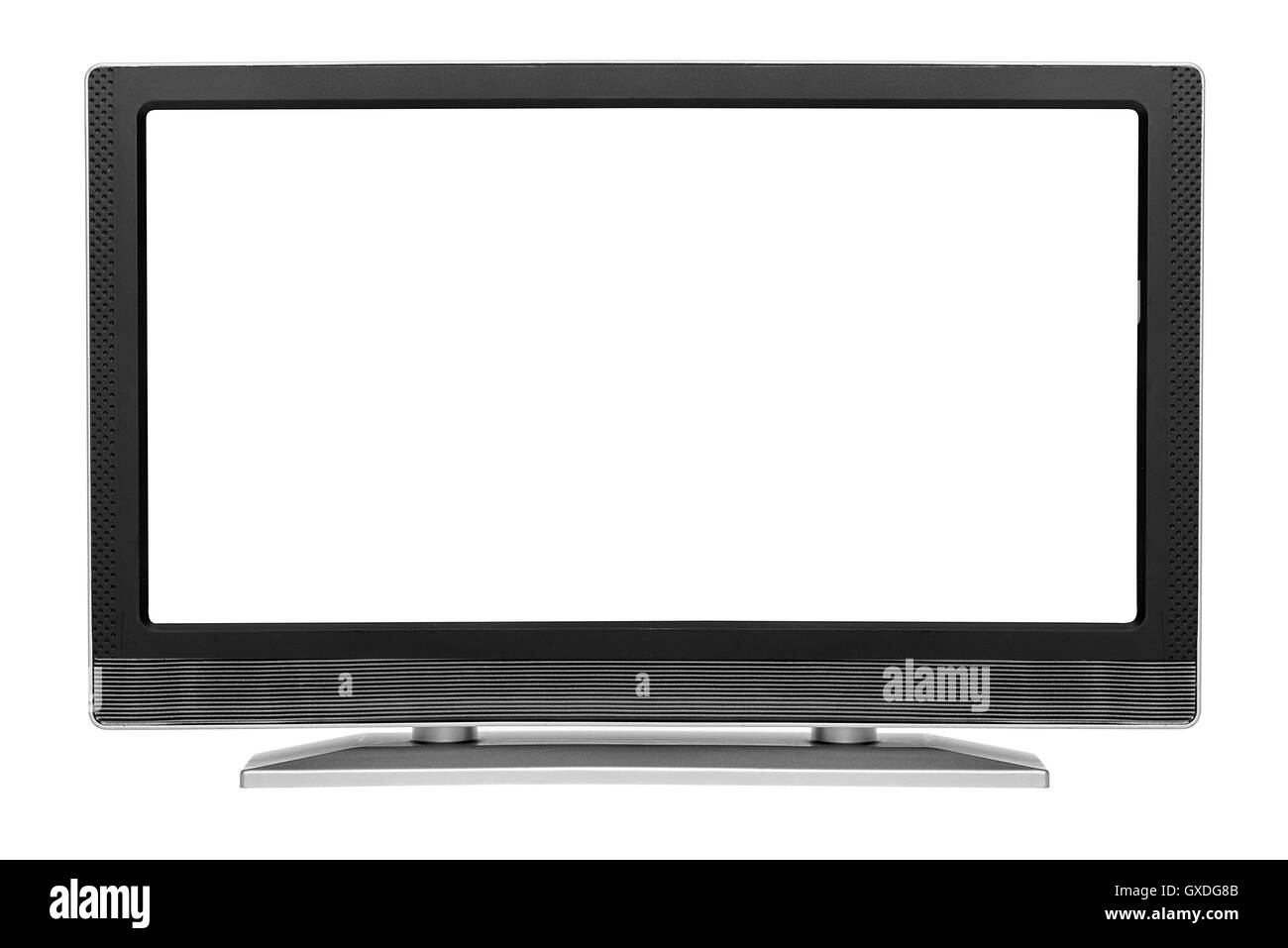 Monitor or TV isolated on white background Stock Photo - Alamy
