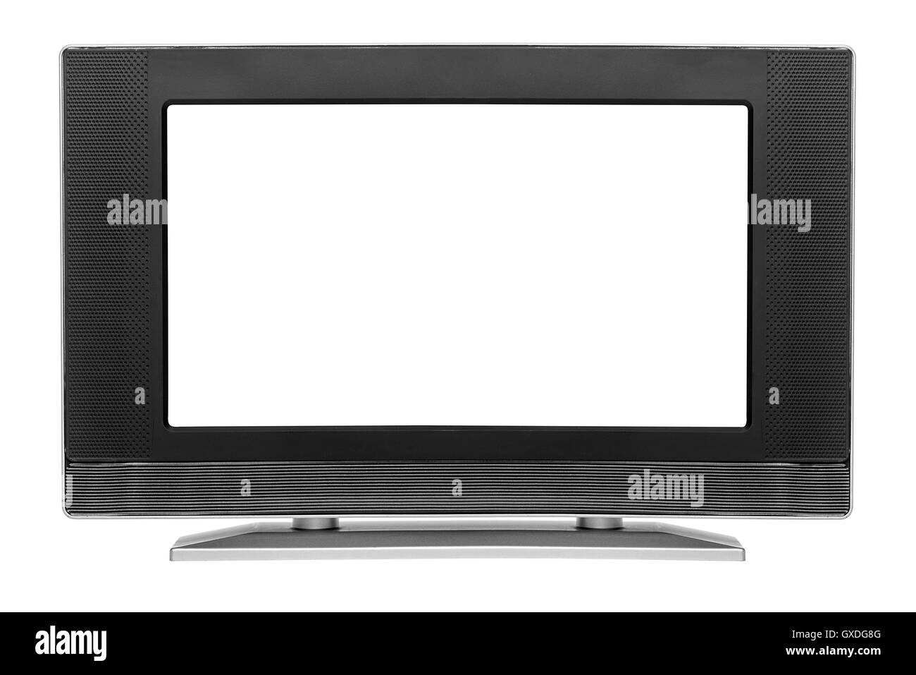 Monitor or TV isolated on white background Stock Photo - Alamy