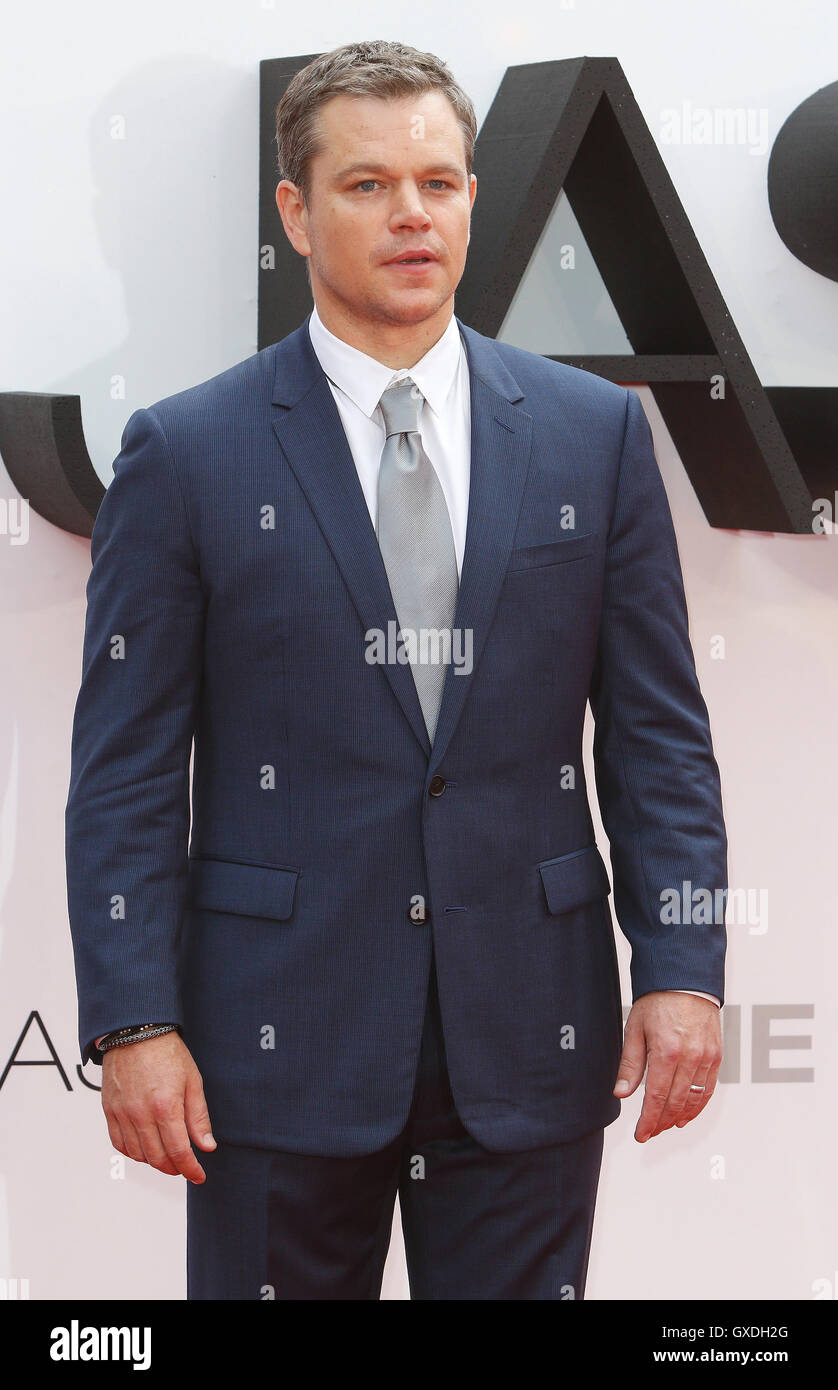 Jason Bourne UK film premiere at the Odeon Leicester Square, London ...