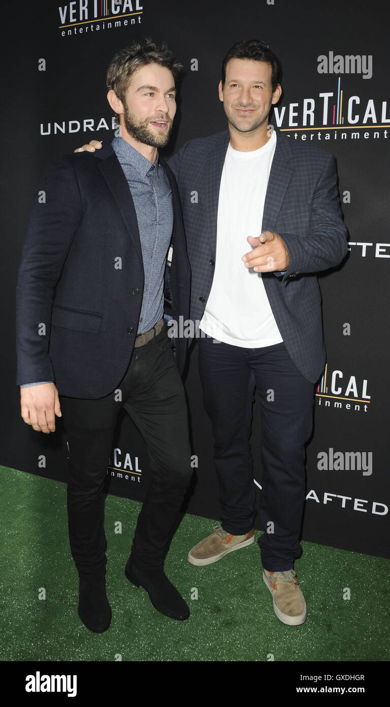 Premiere of 'Undrafted' - Arrivals Featuring: Tony Romo, Chase Crawford ...