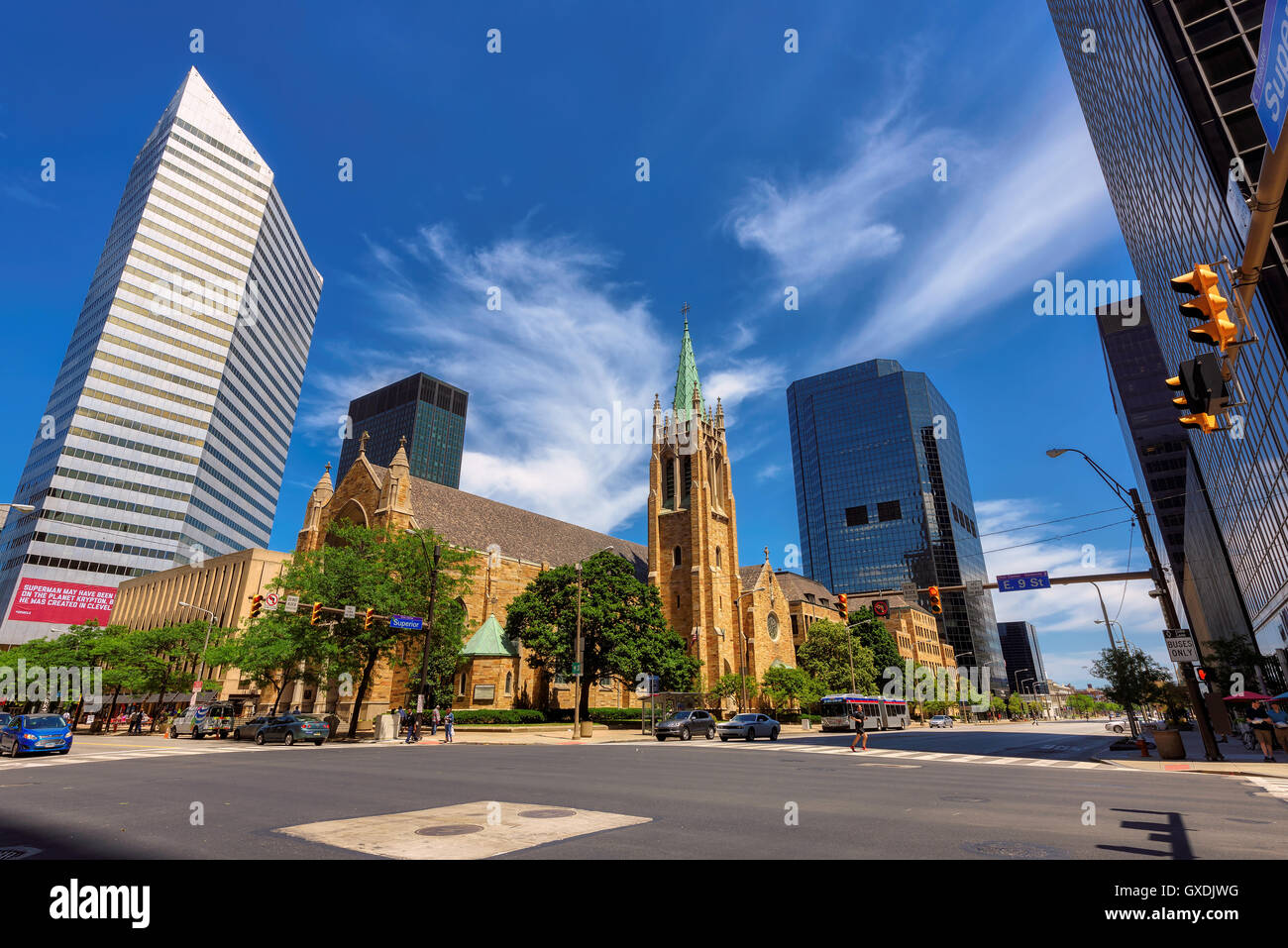 Downtown cleveland street hi-res stock photography and images - Alamy