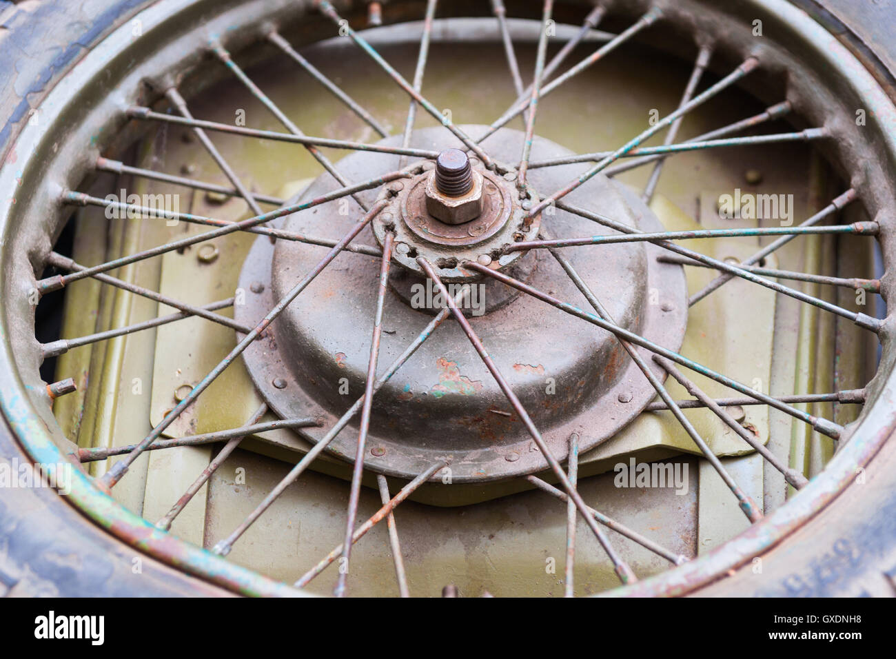 Vintage spoke wheel hi-res stock photography and images - Alamy