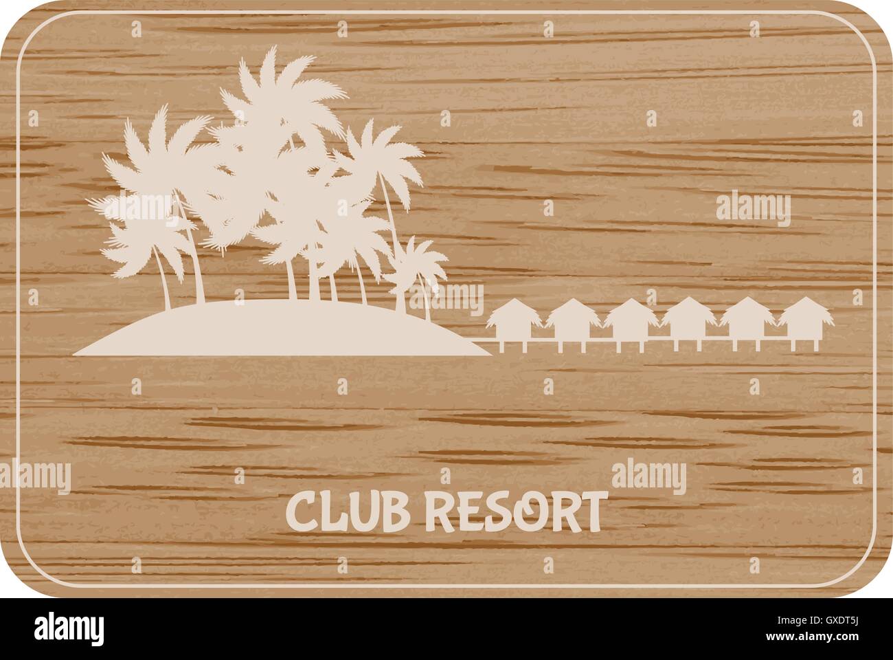 Beach club resort villa Stock Vector Images - Alamy