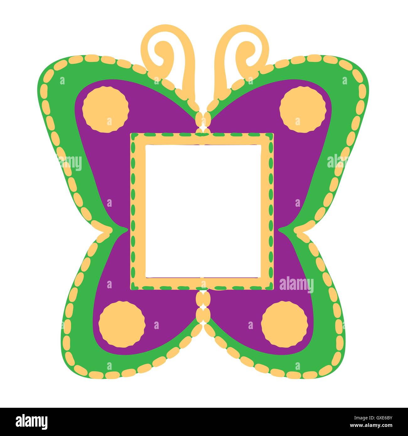 photo frame in the shape of butterflies Stock Vector Image & Art - Alamy