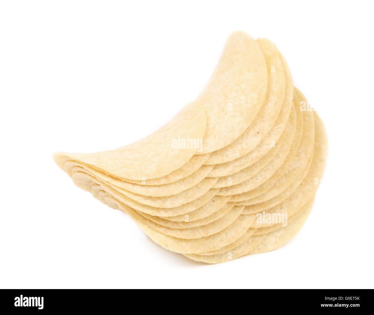 Stack of potato chips Stock Photo - Alamy