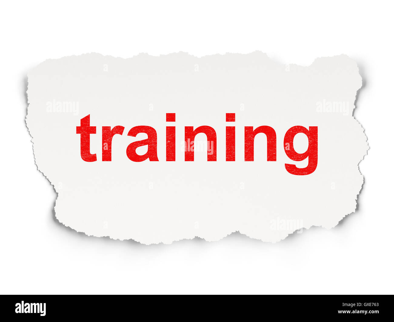 Education concept: Training on Paper background Stock Photo - Alamy