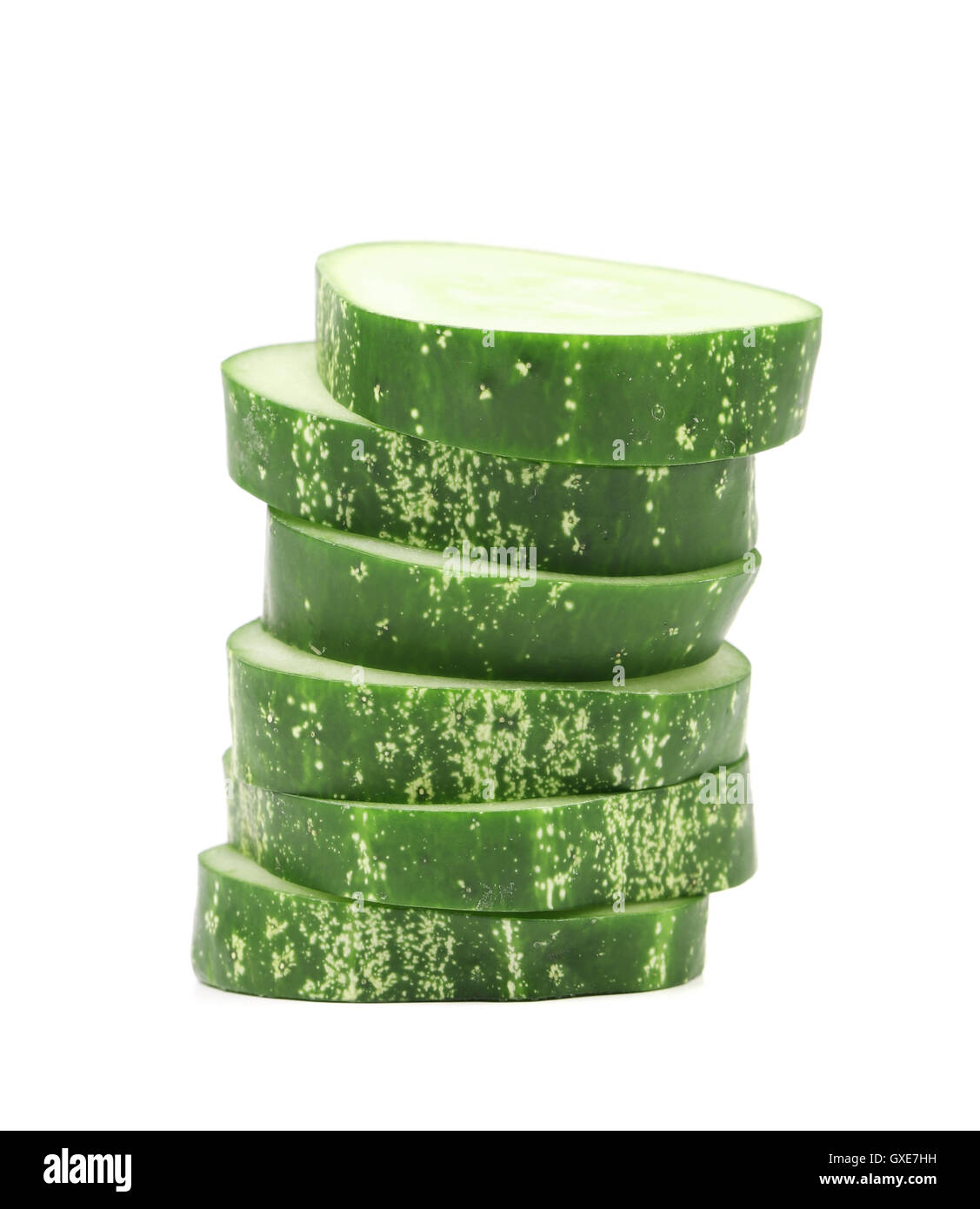 Stack of green cucumber Stock Photo - Alamy