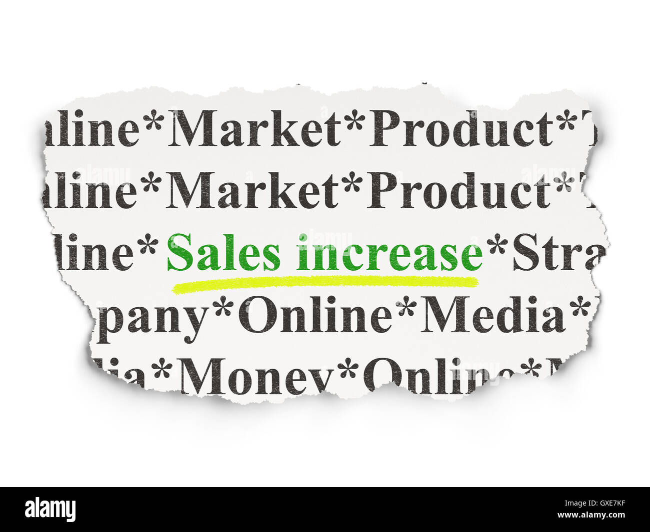 Marketing concept: Sales Increase on Paper background Stock Photo - Alamy