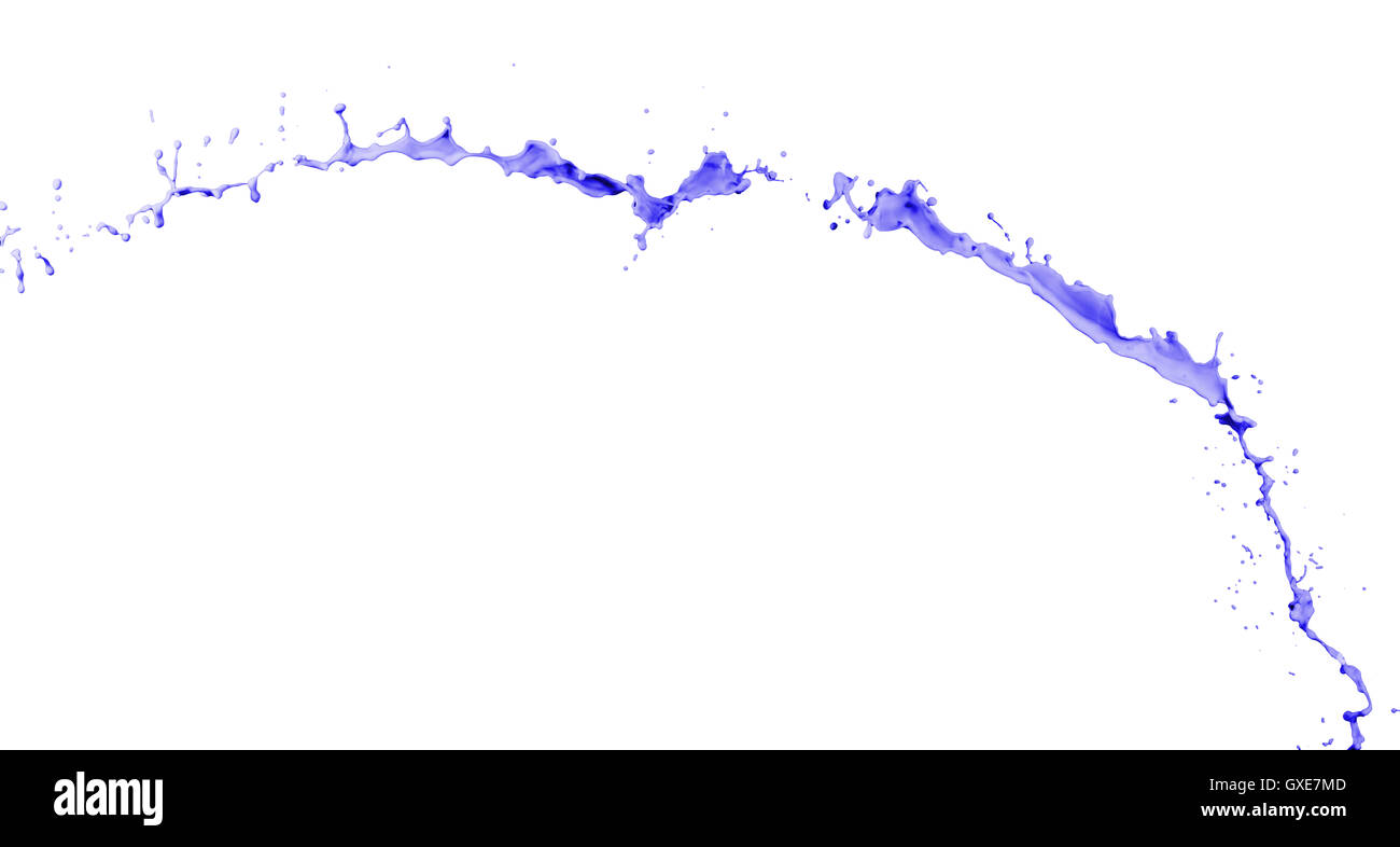 blue paint splash Stock Photo - Alamy