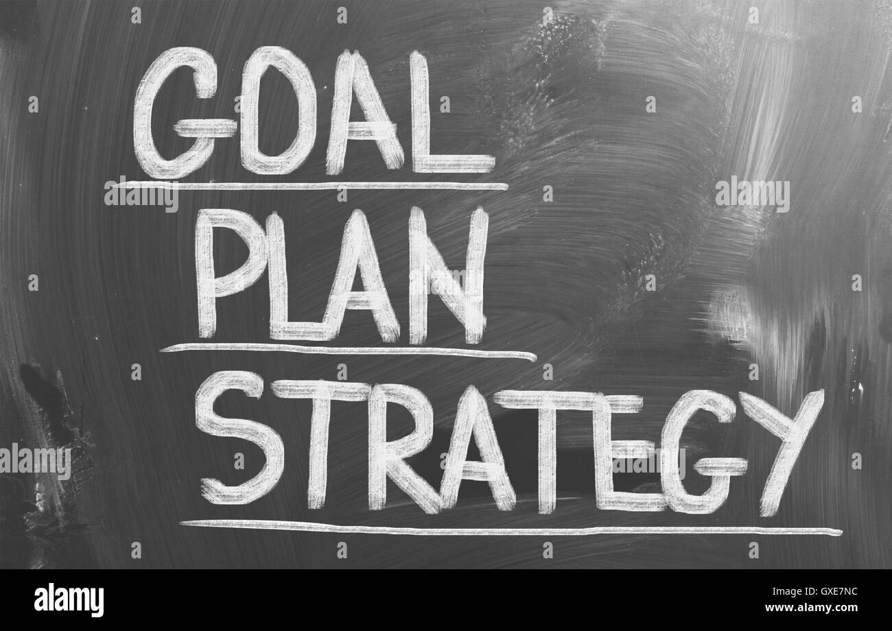 Plan Goal Strategy Concept Stock Photo - Alamy