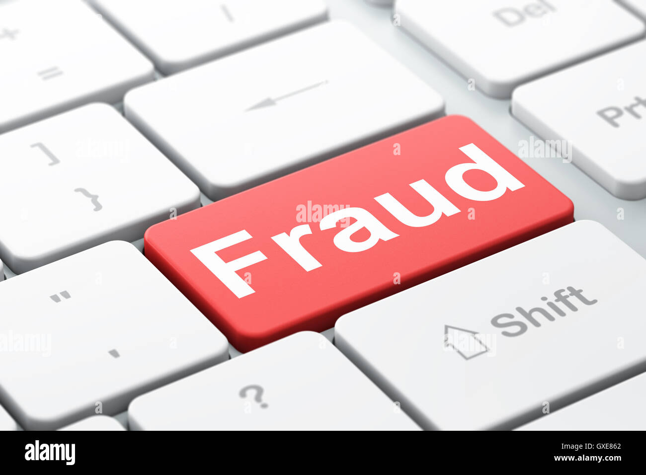 Privacy concept: Fraud on computer keyboard background Stock Photo - Alamy