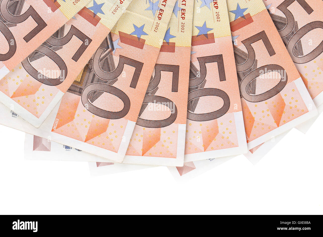 Fifty hundred euro banknotes in a row Stock Photo - Alamy