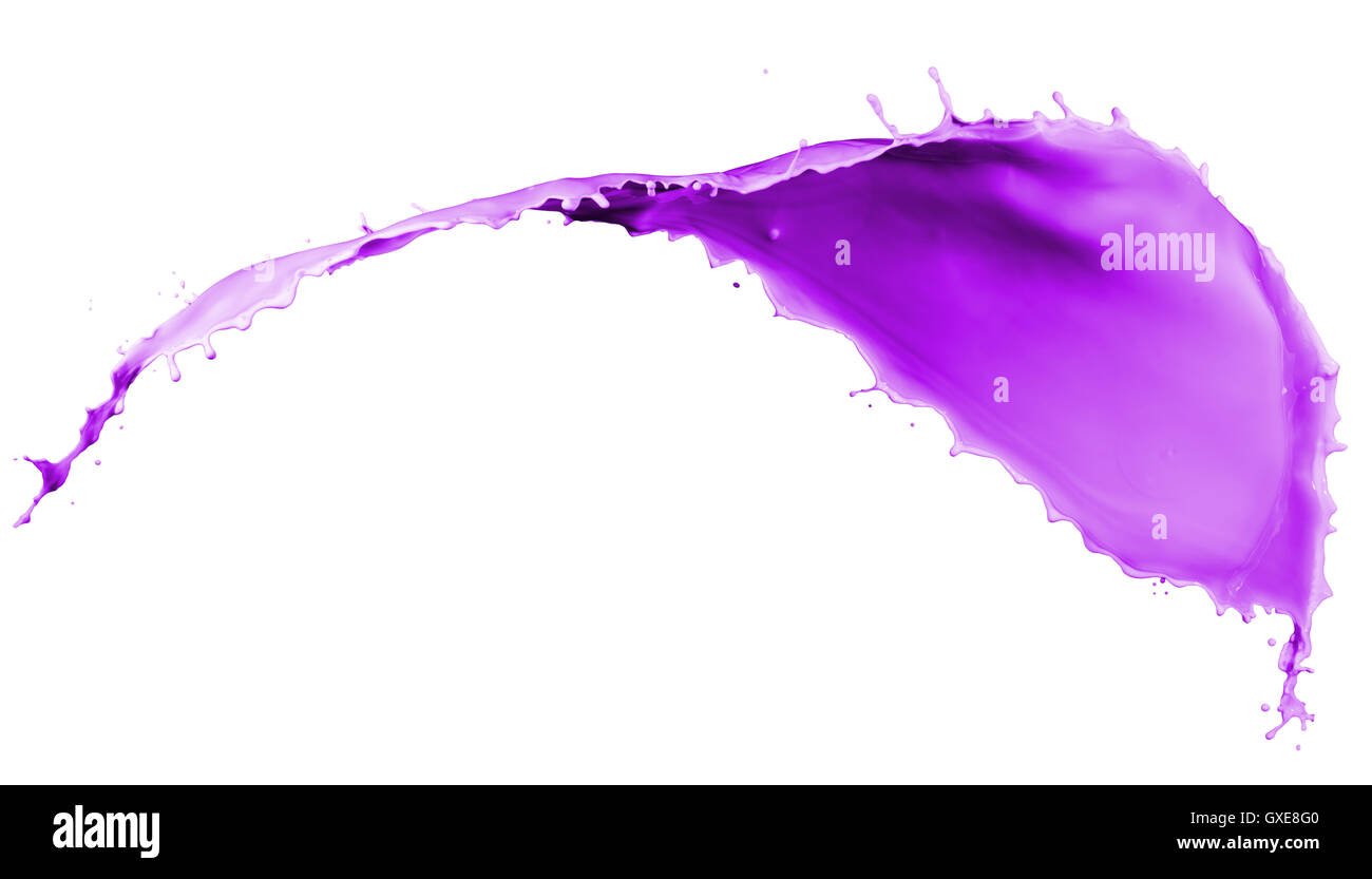 Abstract splash purple paint hi-res stock photography and images - Alamy