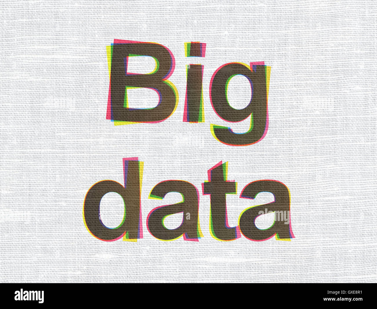 Information concept: Big Data on fabric texture background Stock Photo ...
