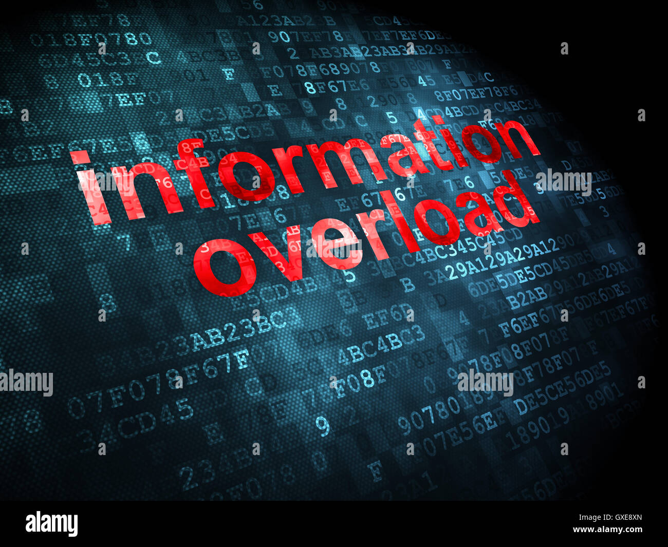 Information concept: Information Overload on digital background Stock ...