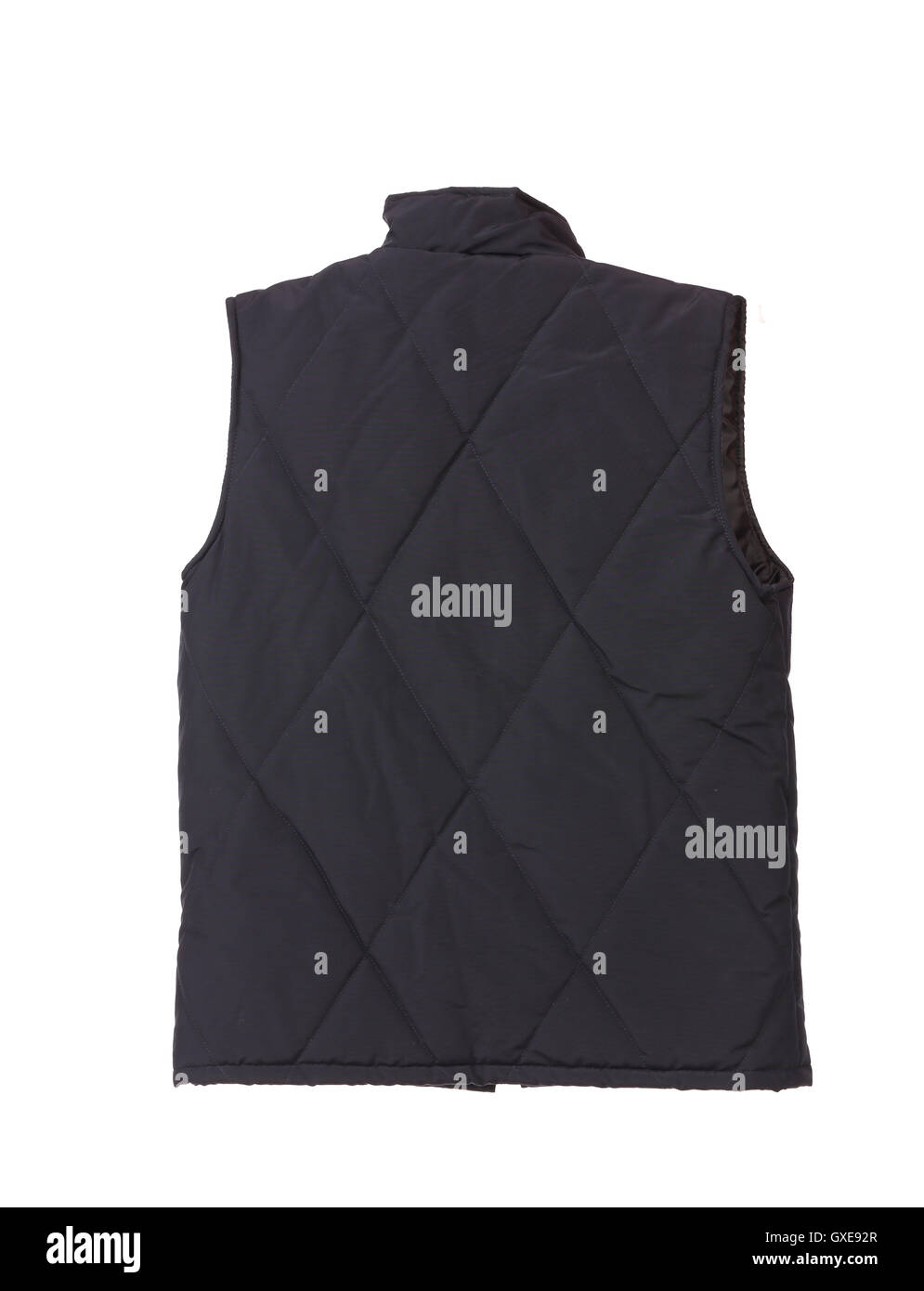 Black working winter vest Stock Photo - Alamy