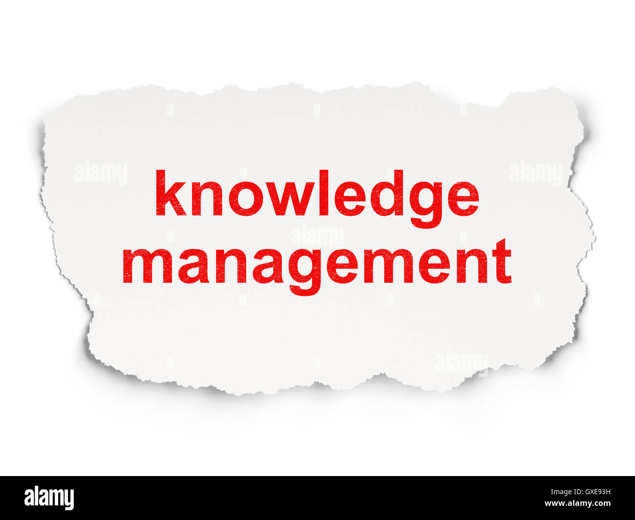 Education concept: Knowledge Management on Paper background Stock Photo ...