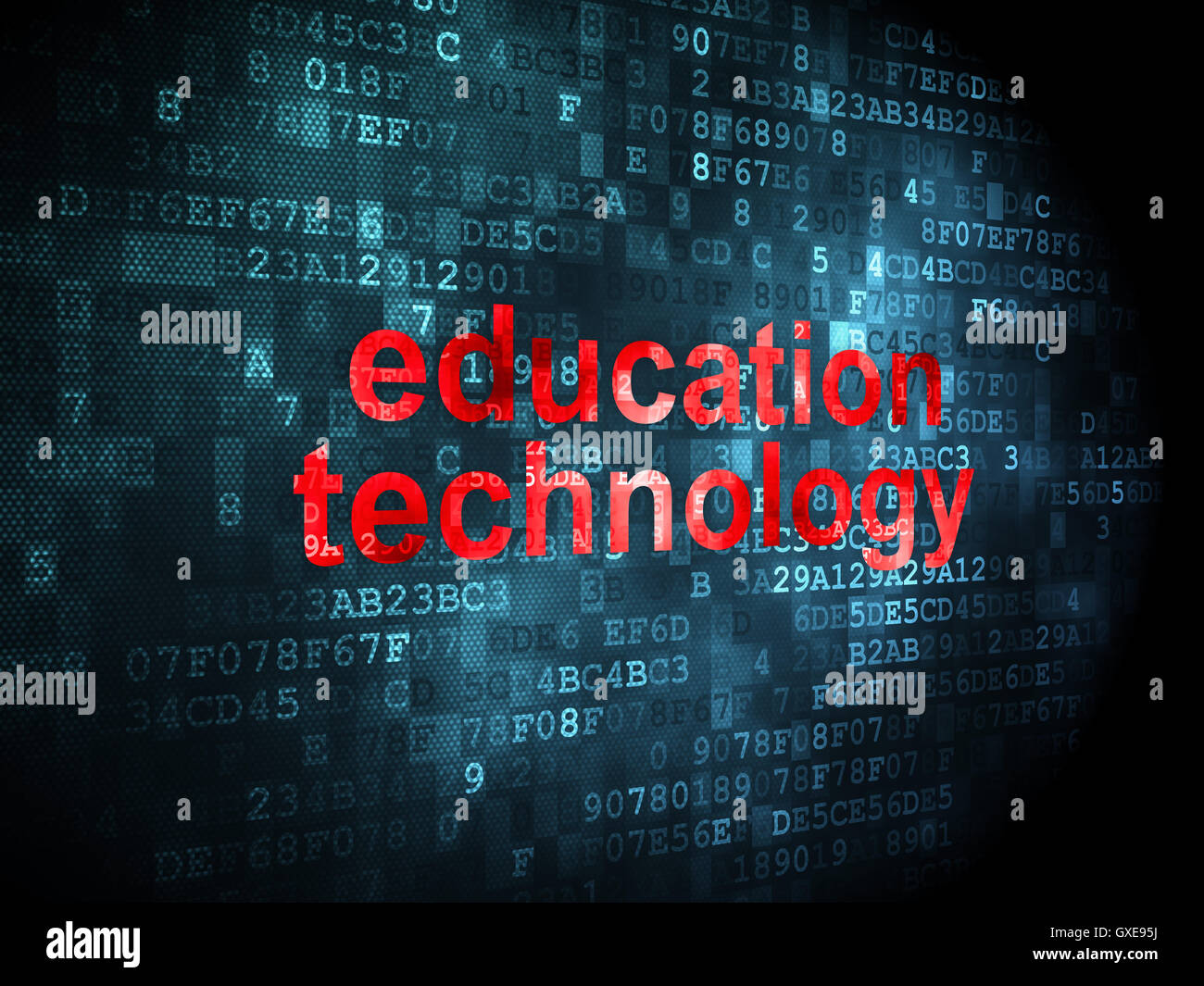 Education concept: Education Technology on digital background Stock ...